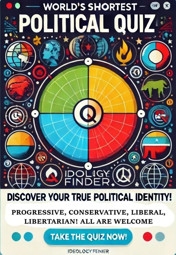 The World's shortest Political quiz, free for everyone - ideologyfinder.com